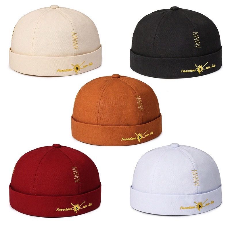 Kopiah Viral Freedom Logo Vintage Landlord Hat Hiphop Melon Skin Cap ...