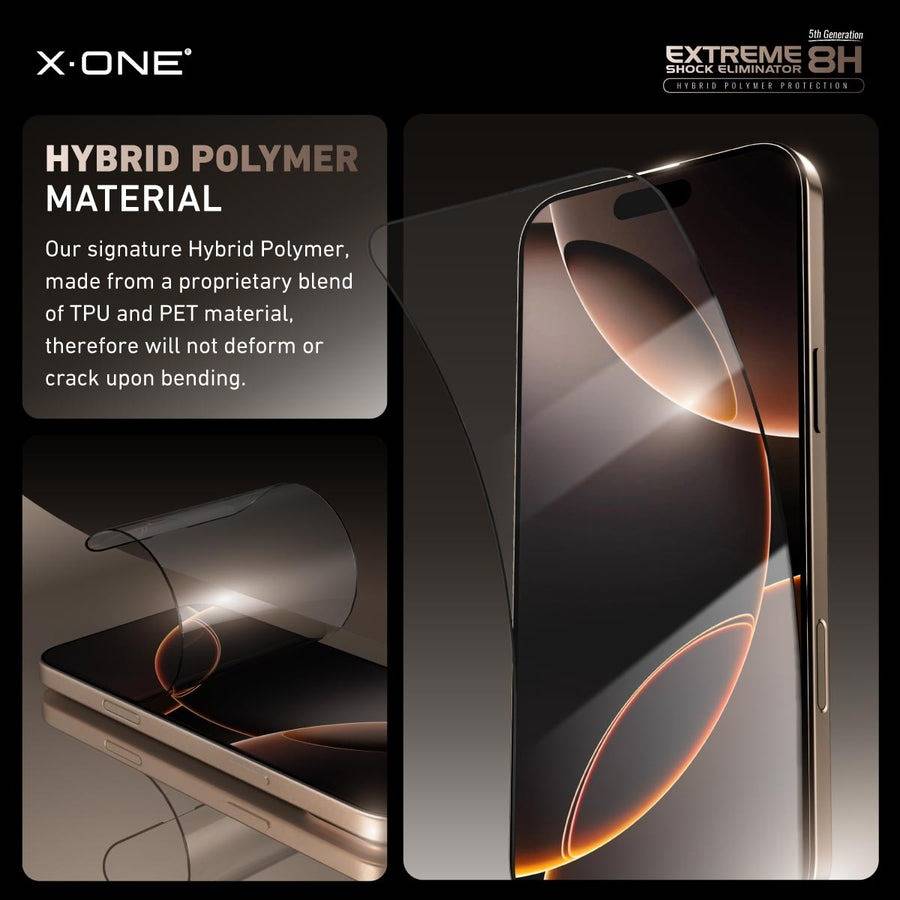 X.One Hybrid Polymer Installer Kit For iPhone 17 Pro Max 16/15 Pro Max ...
