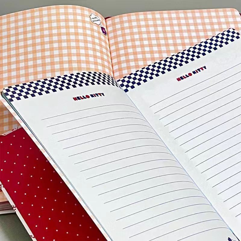 Hello kitty Cat Hard Shell Notebook Cute Color Inner Page Handbook ...