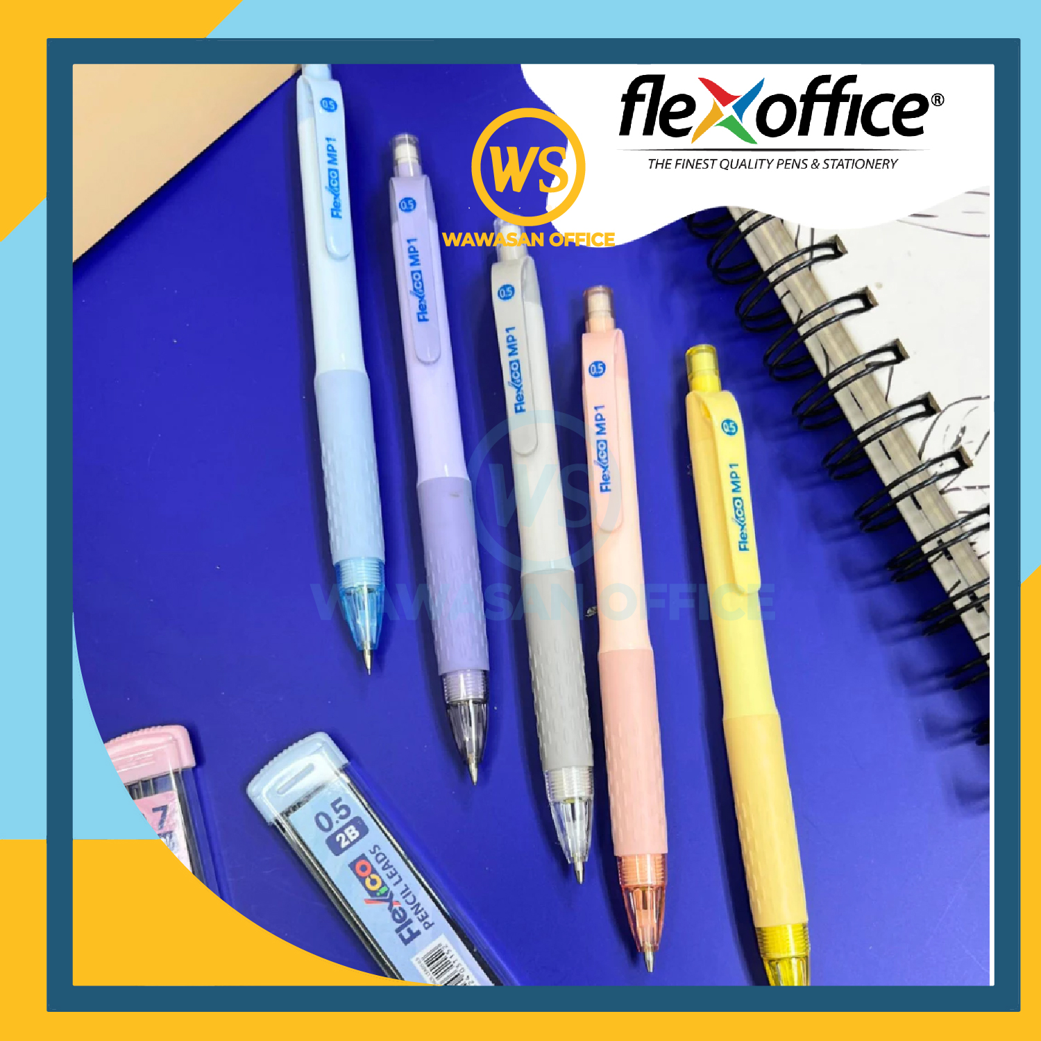 Flexoffice Flexico MP1 Mechanical Pencil / Pensel Tekan Pilot / Pensil Tekan (0.5mm / 0.7mm ...