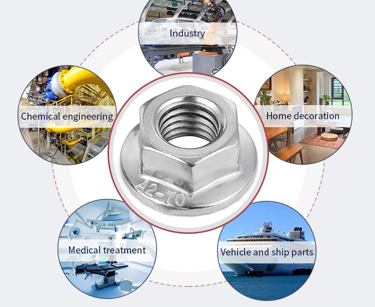 Flange Nut 304 Stainless Steel M3 M4 M5 M6 M8 M10 M12 DIN6923 Hexagon Hex Nut | Shopee Malaysia