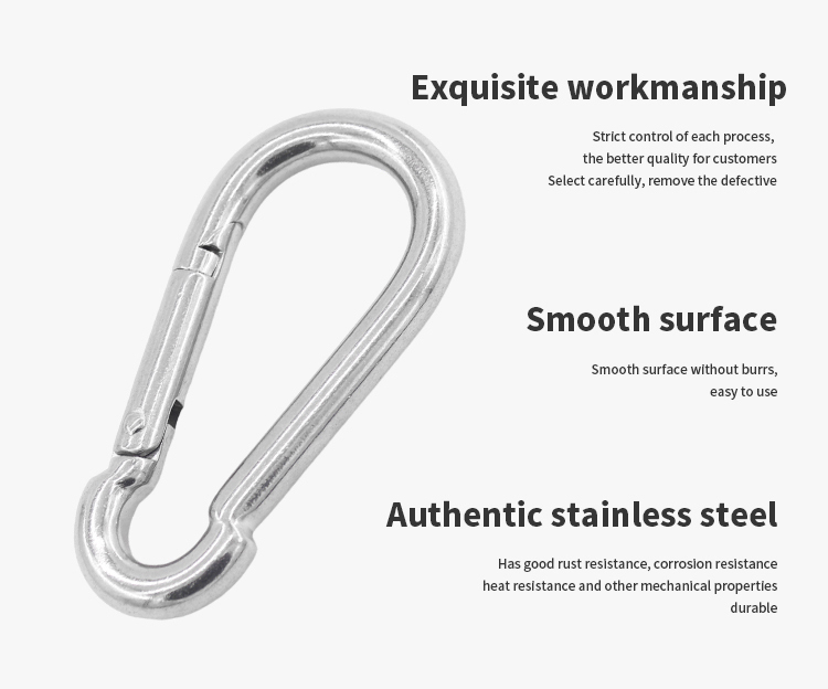 304Stainless Steel Spring Snap Hook /Fitness Lock/ Gym Cable Handle ...
