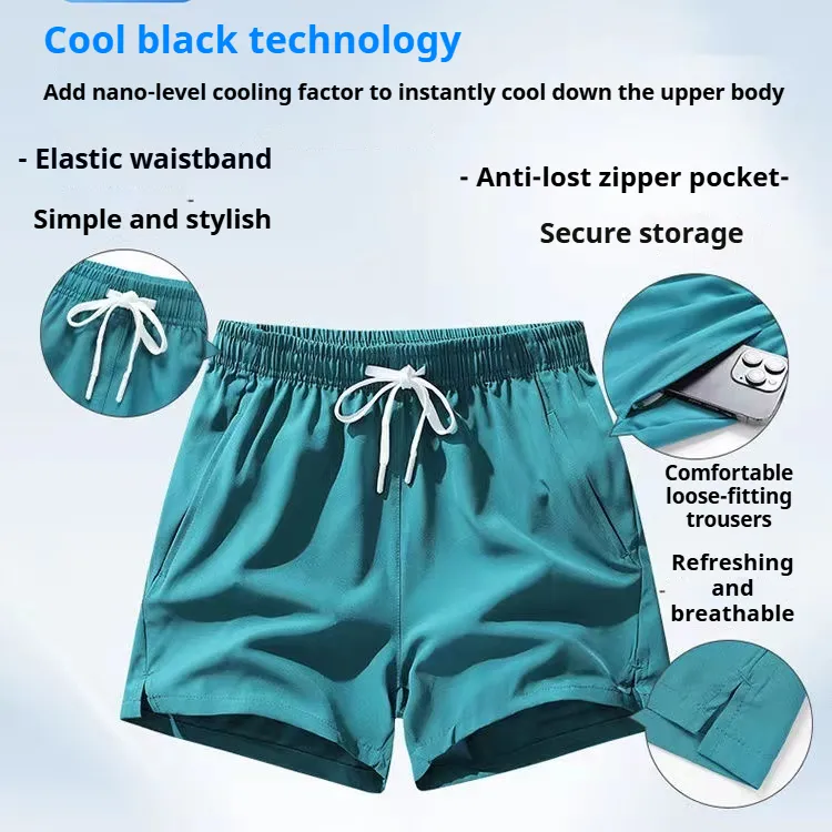 Quick Drying shorts 2024 three quarter shorts for running,sports,casual ...