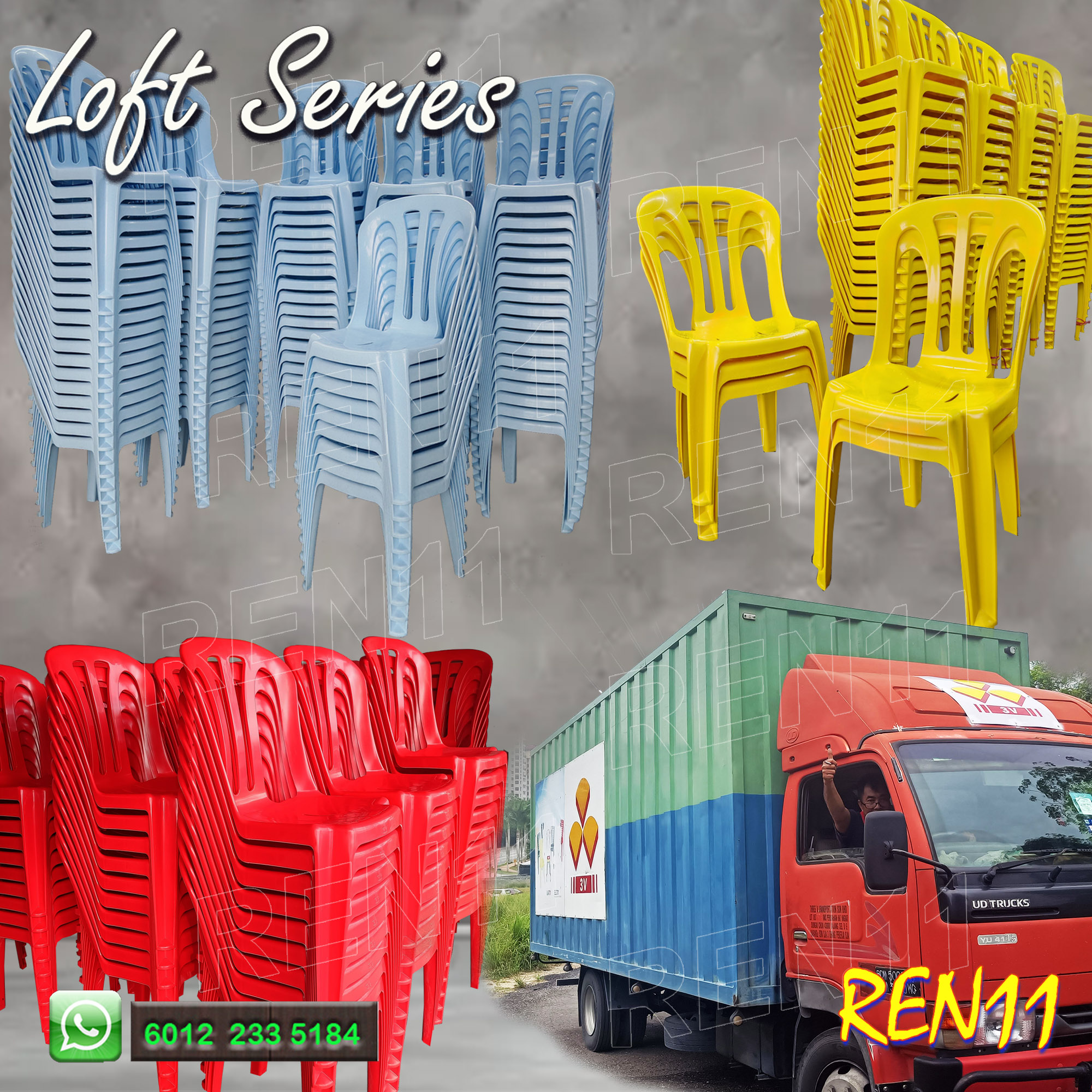 3v LA701 Grad A High Quality Plastic Side Chair 50 pcs / 100 pcs ...