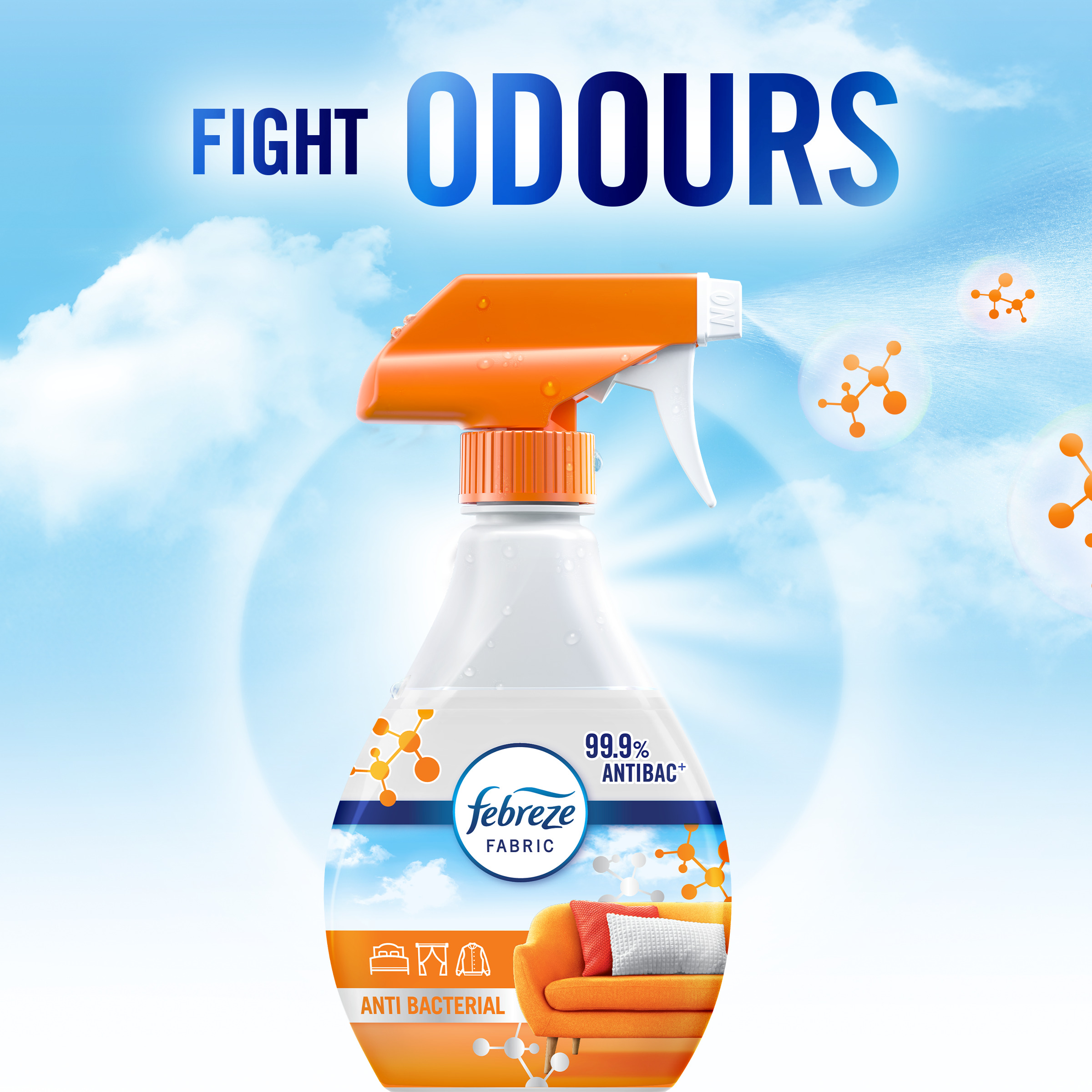 Febreze Anti Bacterial Fabric Refresher Refill 320 ml | Shopee Malaysia