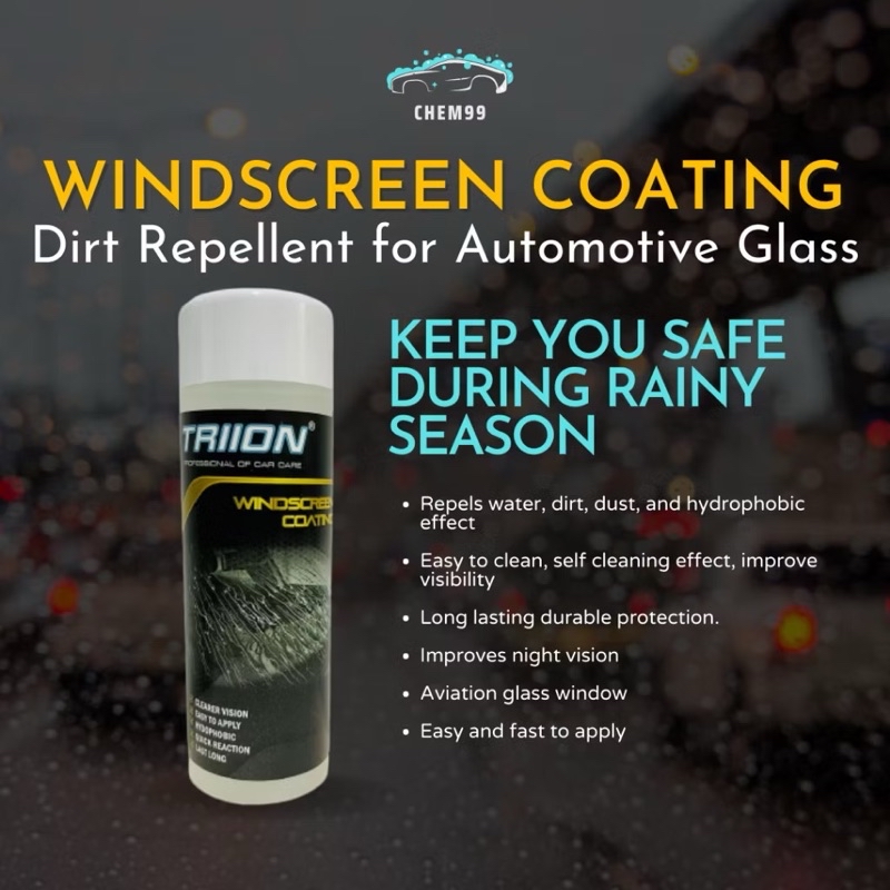 WINDSCREEN COATING 200ML GLASS COATING RAIN REPELLENT ULTRA GLACO KALIS ...
