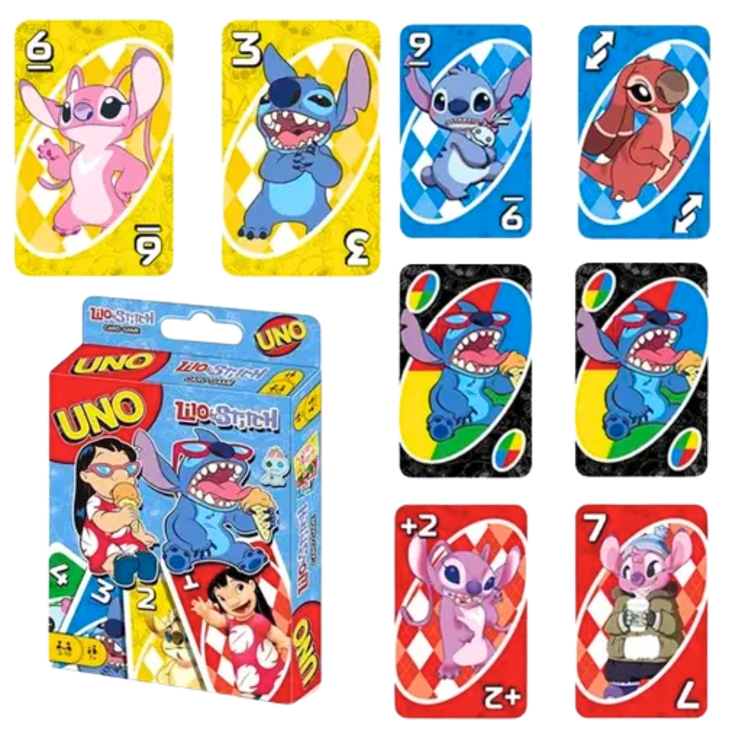 Uno Lilo & Stitch New Series Card Game for Kids Family Friends Famous ...