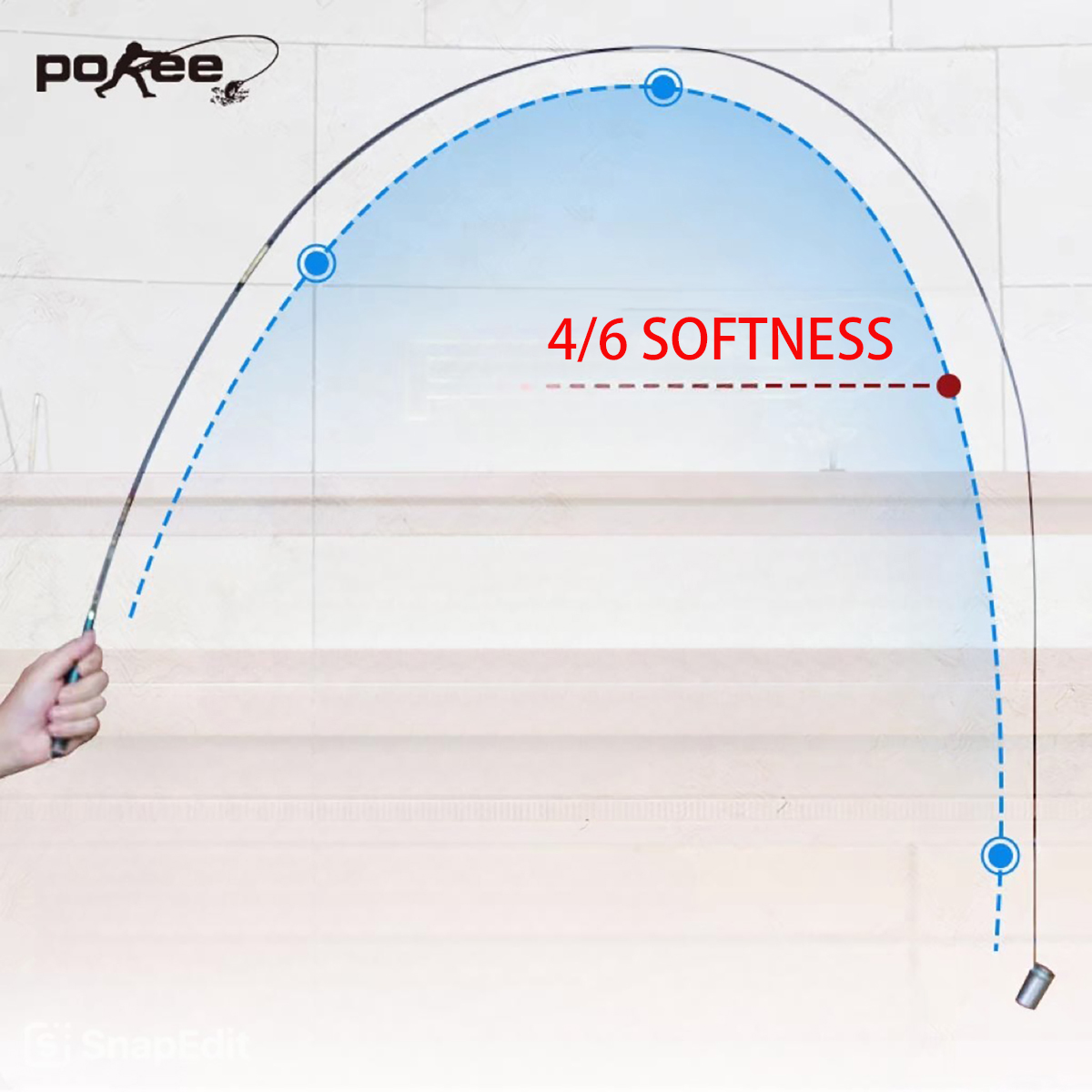 POKEE Joran Teleskopik Ultra Light 1.5m/2.1m/2.4m ( BLUE EYES ) Udang Galah Telescopic Rod Prawn ...