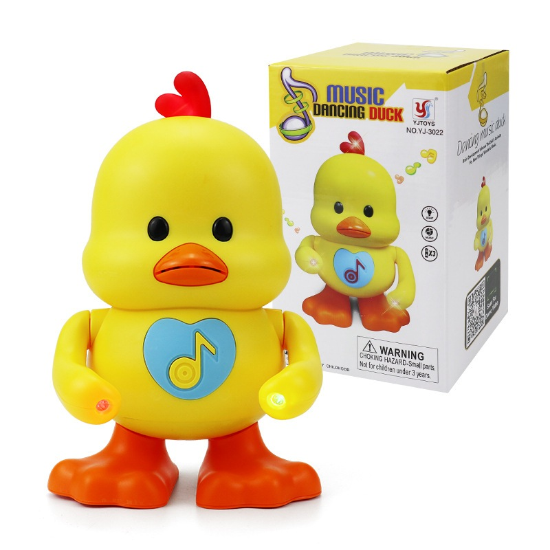Electric Dancing Duck Toy Robot with Music Cute Duck Preschool ...