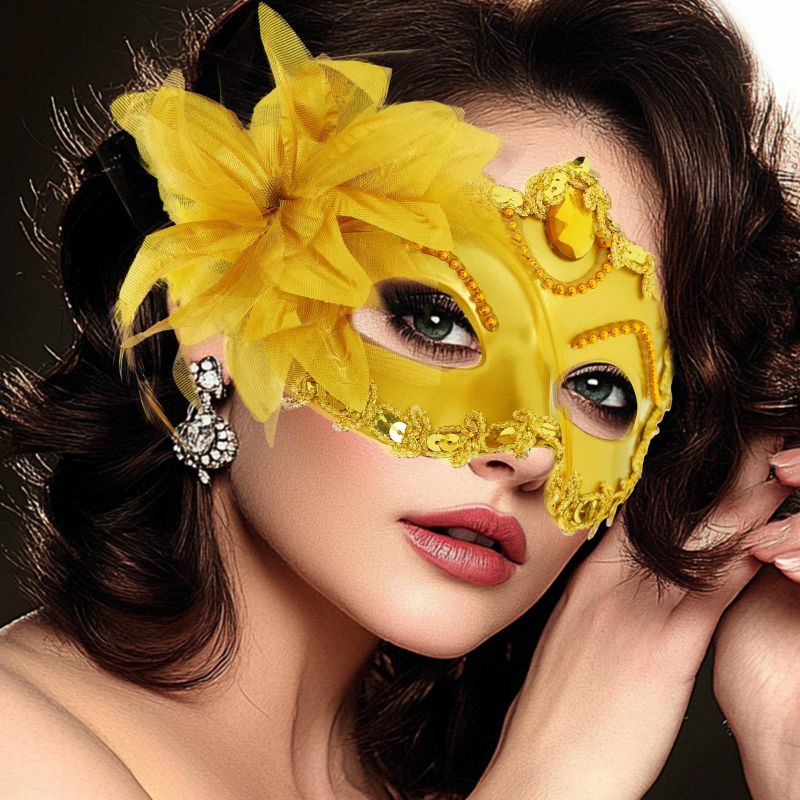 3PCS Masquerade Mask Vintage Mask Mysterious Mask Cosplay Mask Elegant ...