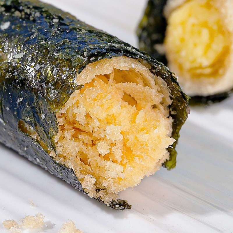 Crispy Seaweed Chicken Floss Egg Rolls 海苔肉松蛋卷 海苔卷 Seaweed Roll 蛋黄肉松夹心脆 ...