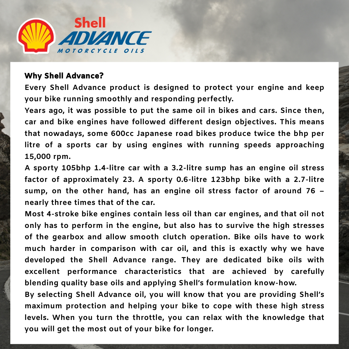 ORIGINAL Shell Advance AX7 10W-40 Engine Oil 4T Minyak Enjin Motor ...