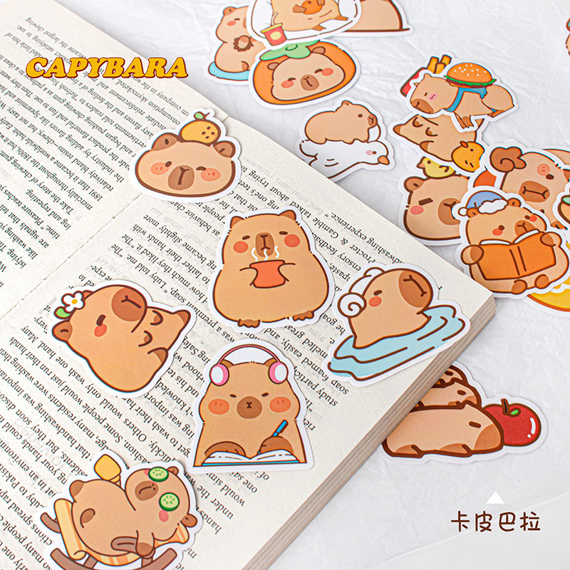 BORONG【36 Box】12pcs Capybara Sticker Box Set Birthday Goodies Doorgift ...
