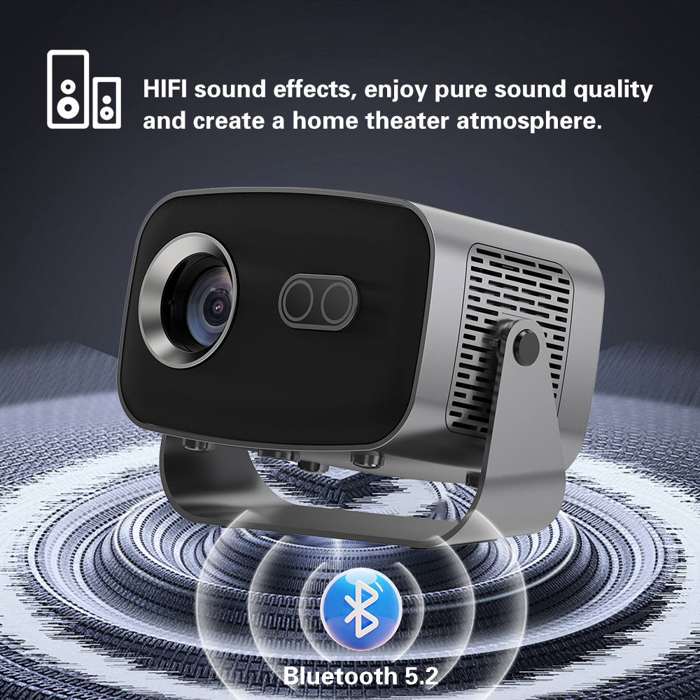4K Projector Mini 360° rotation HDMI Android Smart Projektor Full HD ...