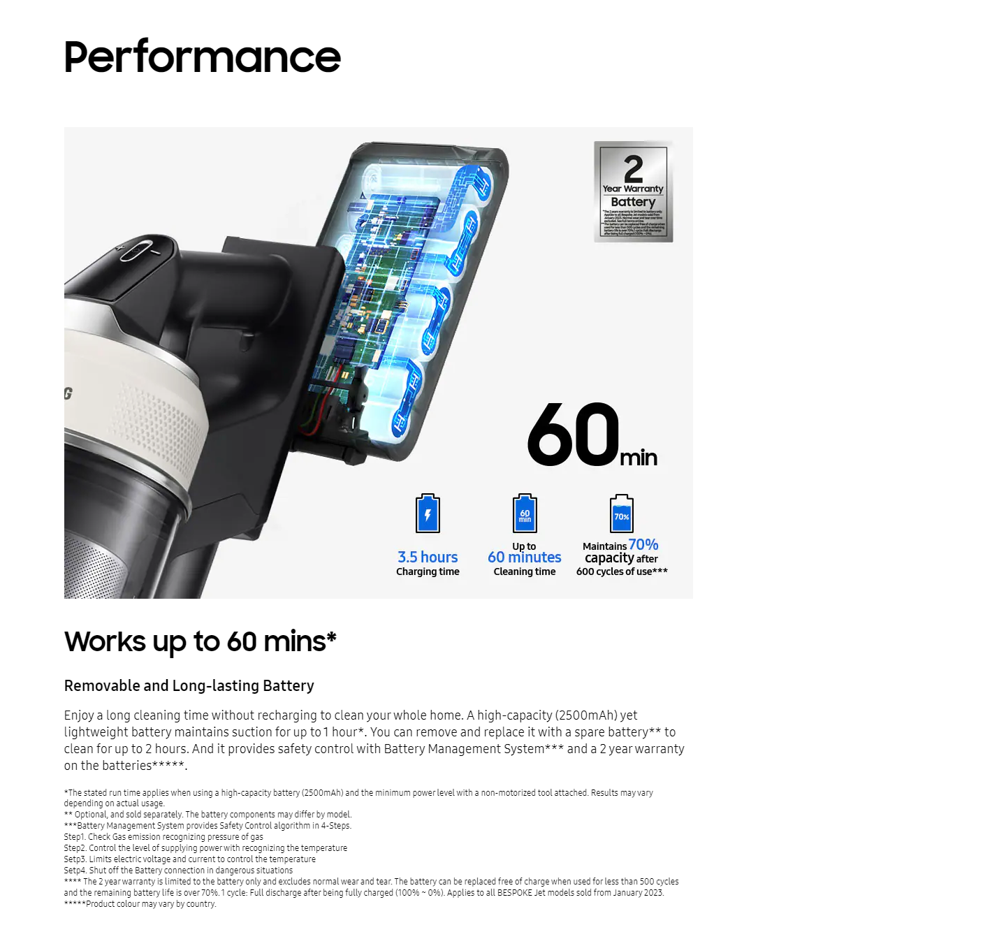 Samsung 280W Bespoke AI Jet™ Lite - AI Cleaning Pebble Gray ...