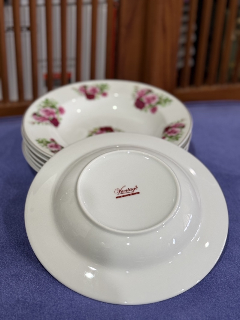 Vantage Soup Plate - Classic Rose - Set Of 6 pcs | Shopee Malaysia
