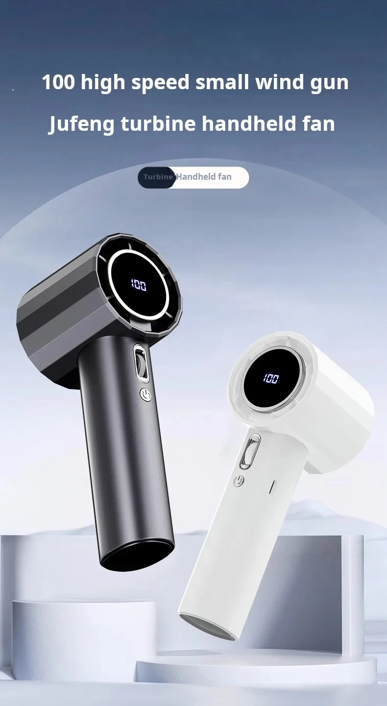 Handheld Fan Mini Fan Rechargeable Strong Wind 100 Gear Wind Speed ...