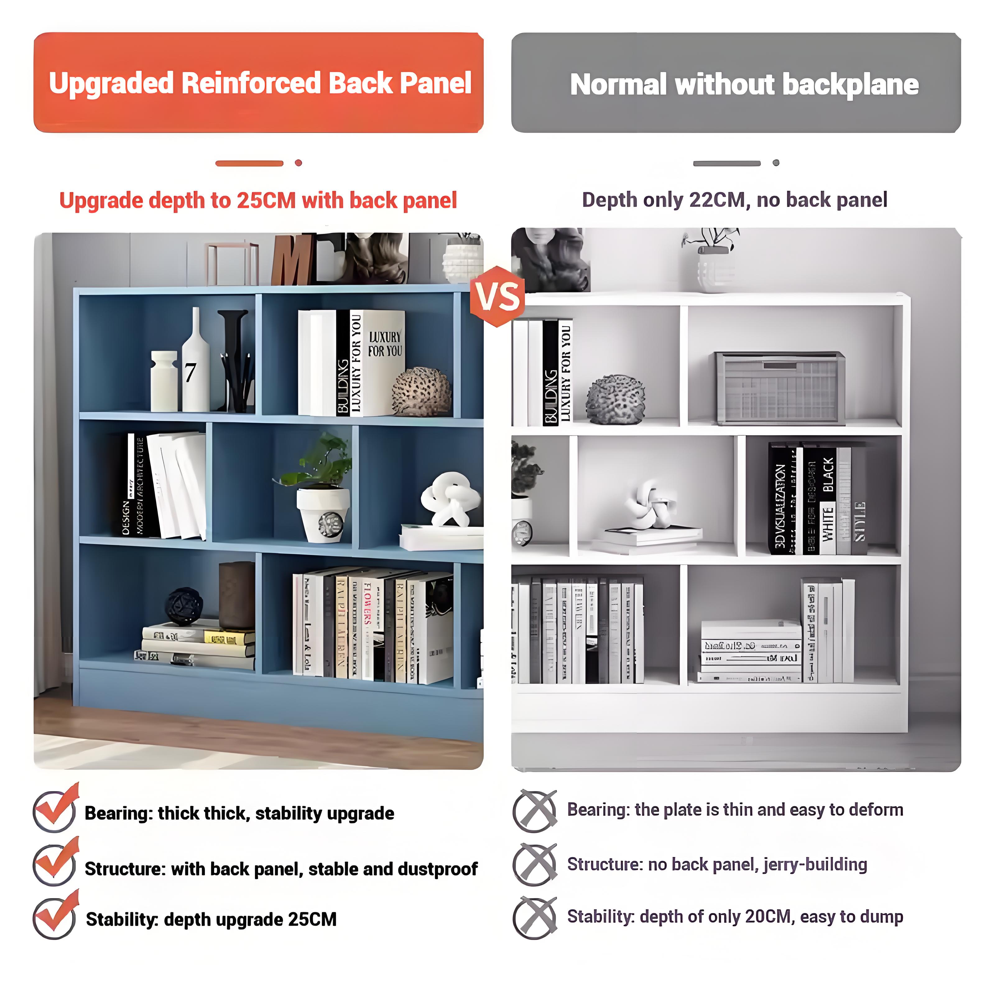 📚Rak Buku Simple Modern Floor Standing Bookshelf Household Living Room ...