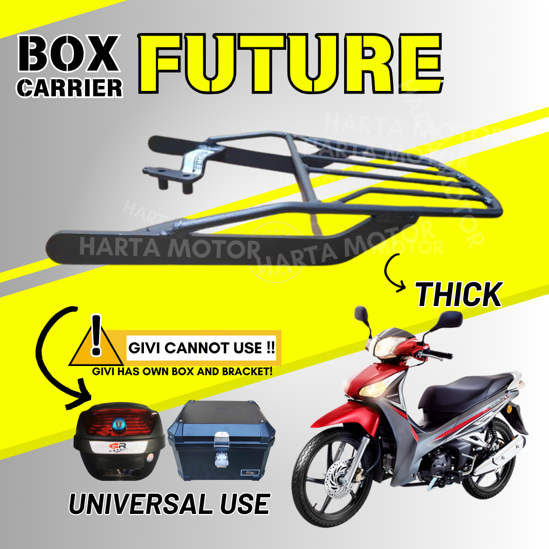 FUTURE FIRST MODEL REAR BOX MONORACK BOX CARRIER BRACKET KAKI TABAK HEAVY DUTY PVC KOTAK BESI ...