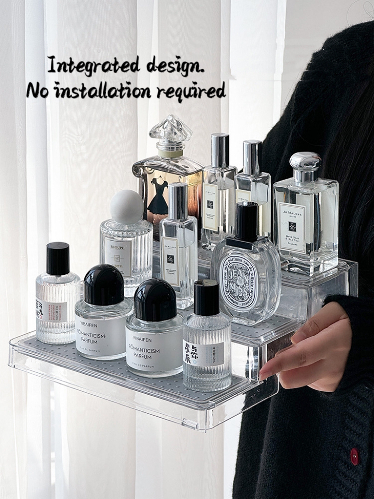 Scalable Perfume Organizer 3-layer Ladder Acrylic Perfume Display Rack ...