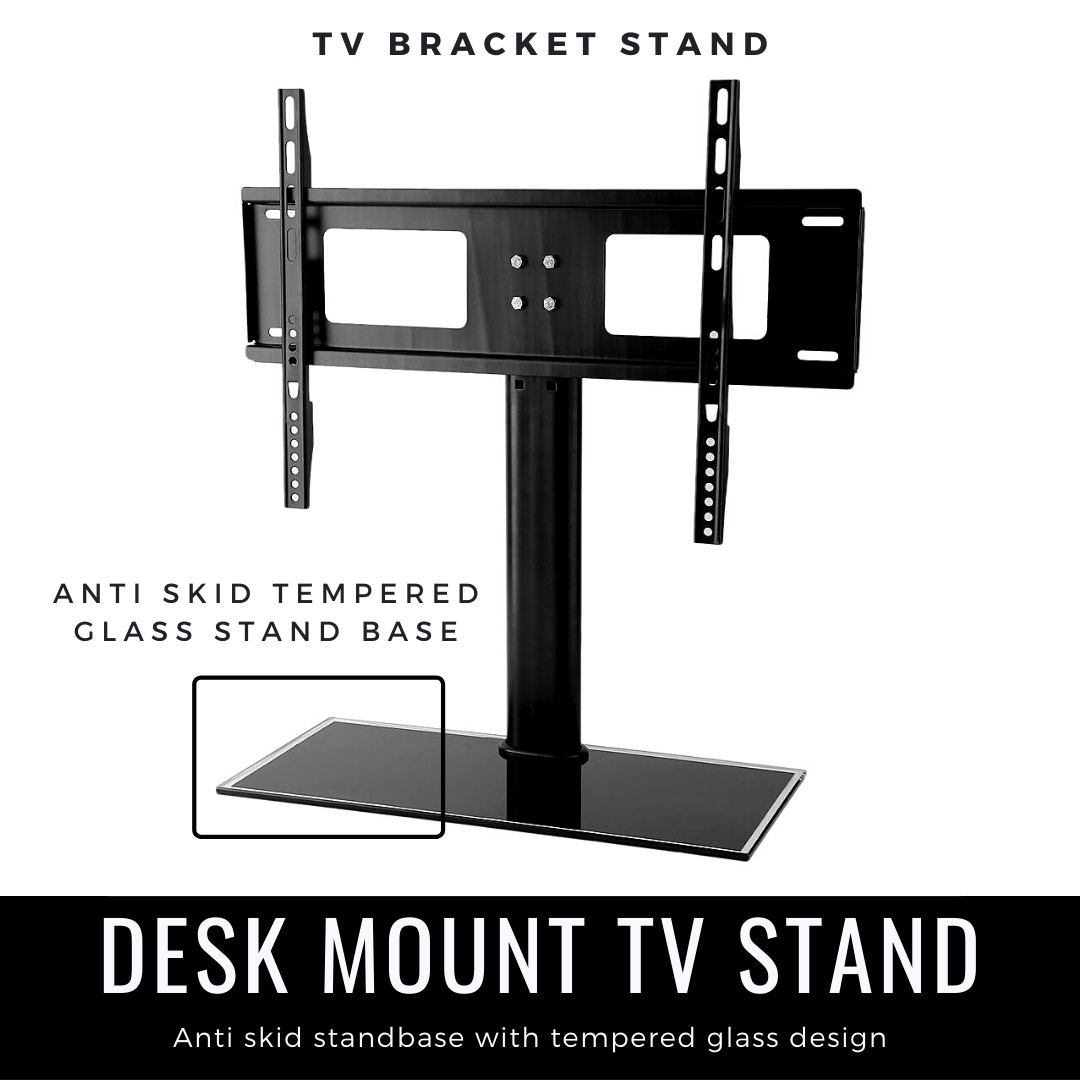 MEGRA Table Top TV Stand Bracket Desk Mount Monitor TV Table Bracket ...