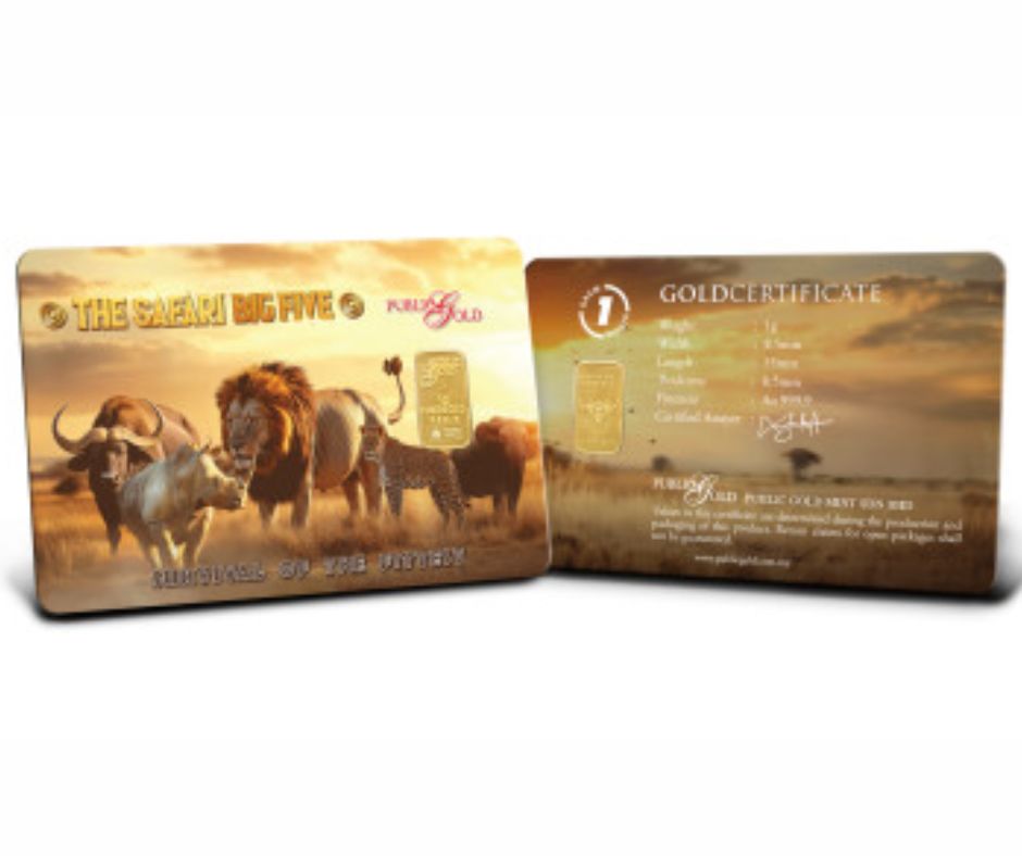 PUBLIC GOLD BULLION BAR 1G (999.9) - AFRICAN BUFFALO | Shopee Malaysia