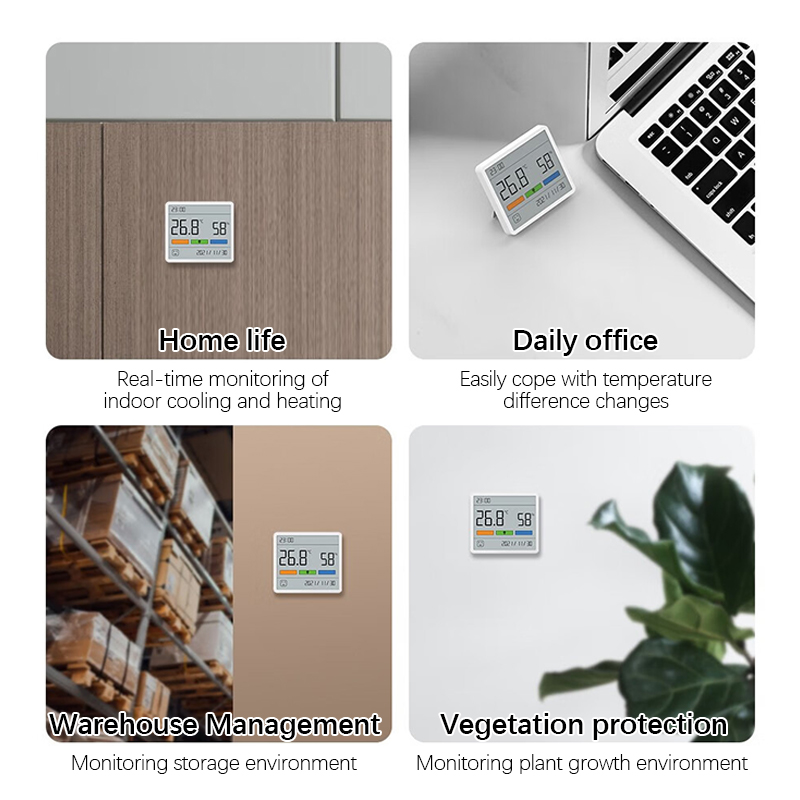 Atuman Duka Mute Temperature Humidity Clock TH1 LCD Display Home ...