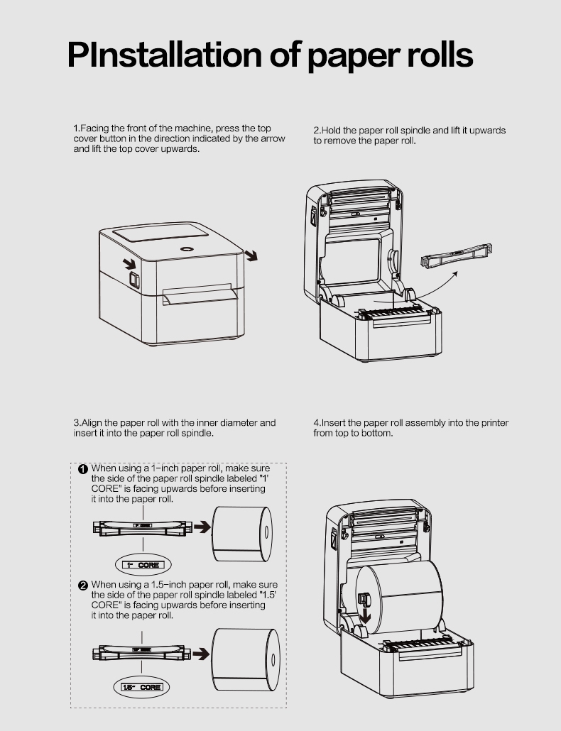 Deli A6 Thermal Printer | 4x6” Shipping Label Air Waybill Printer ...