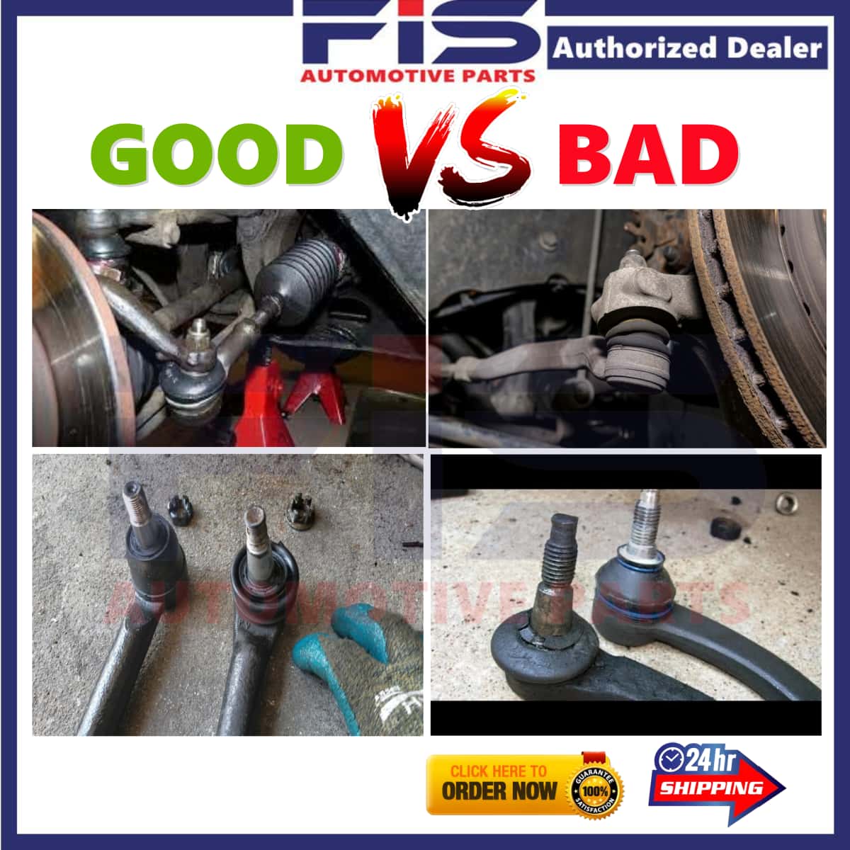 FIS Steering Rack Tie Rod End Outer Toyota Corolla AE80 Kepala Ball ...