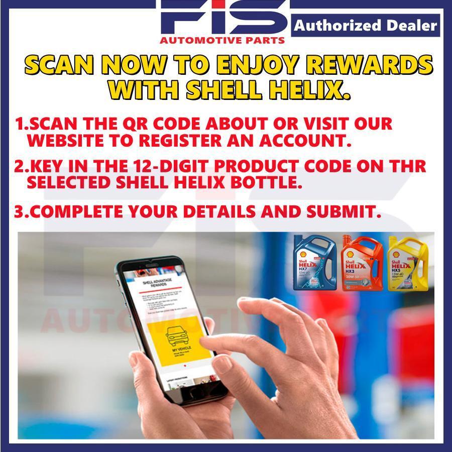 FIS Original Engine Oil Shell Helix Ultra 5W40 Fully Synthetic Minyak ...