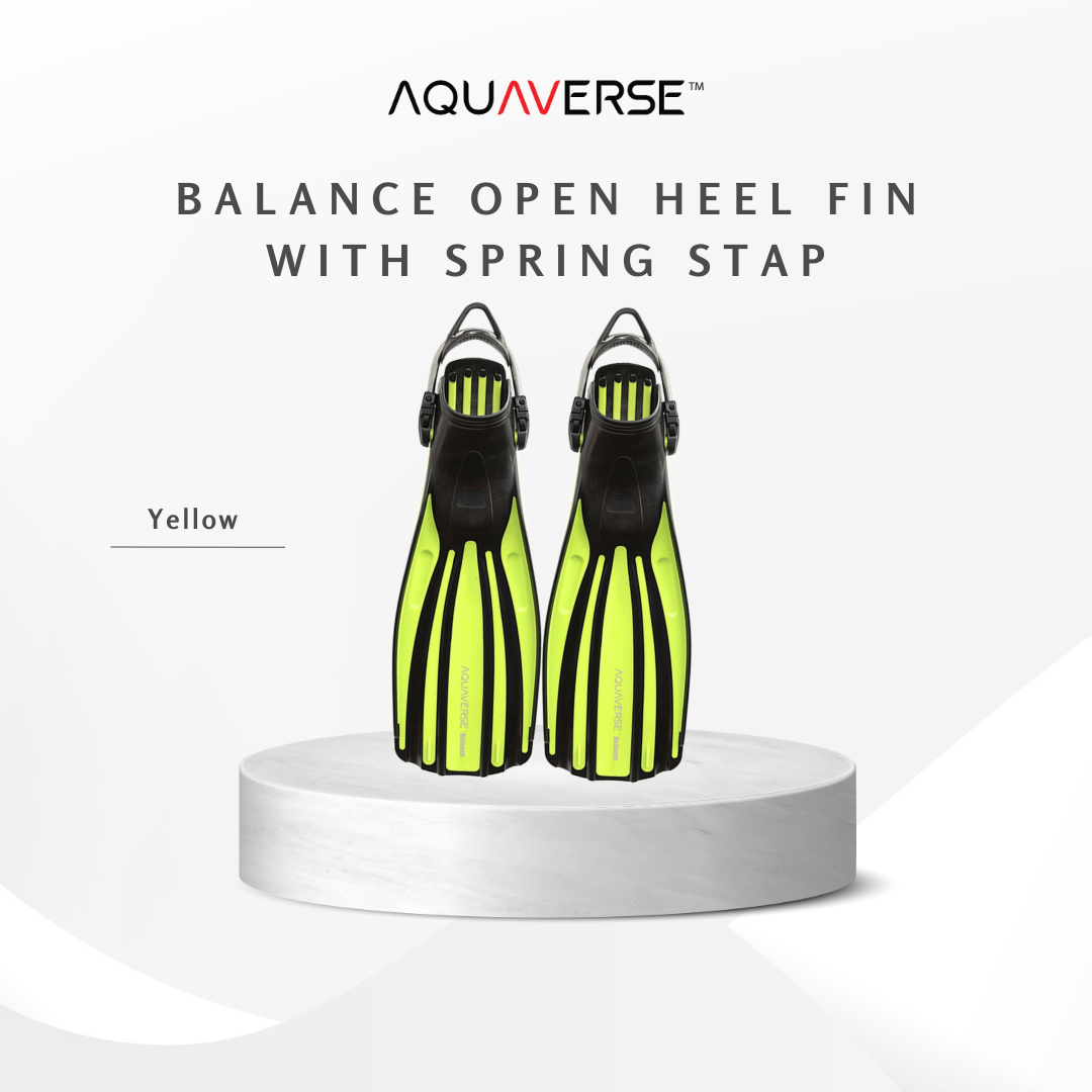 AQUAVERSE Fins Flippers Scuba Diving Balance Fins Open Heel Fins Spring ...