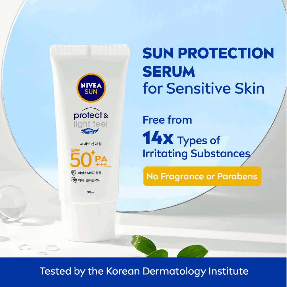 NIVEA SUN Protect & Light Feel Sensitive Sun Serum 90 ml | Sunscreen ...
