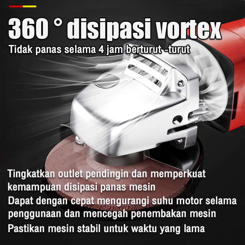 REAIM Angle Grinder Machine Grender Grander Free 7Pcs 1000W Powerful ...