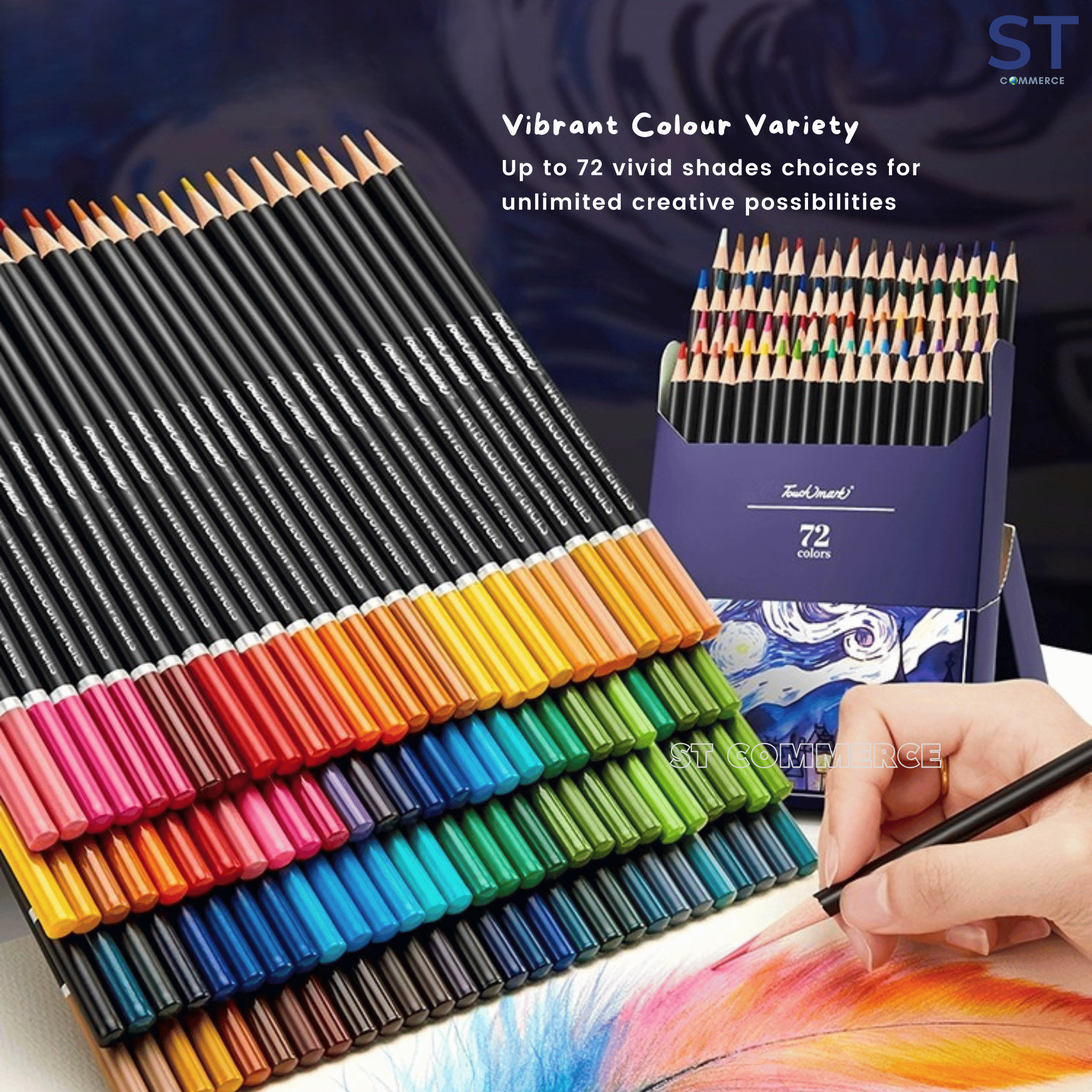 Touchmark Colour Pencil (36/48/72) Pensel Warna School Kids Stationery Set Home Stationery For ...