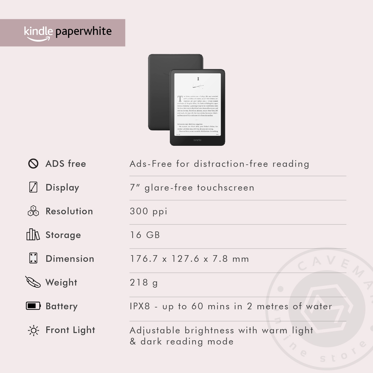 Kindle Paperwhite 6 | 12th Gen (No Ads) - 16 / 32GB + Signature Edition ...