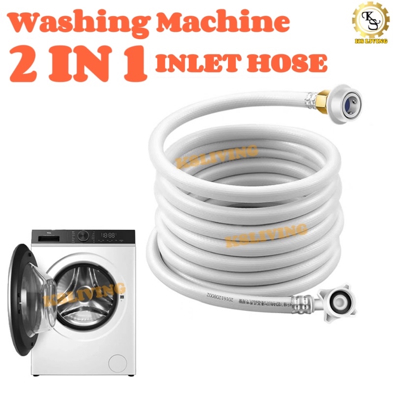 Kim.S 2IN1 Washing Machine Inlet Hose Washer Pipe Connector Washing ...