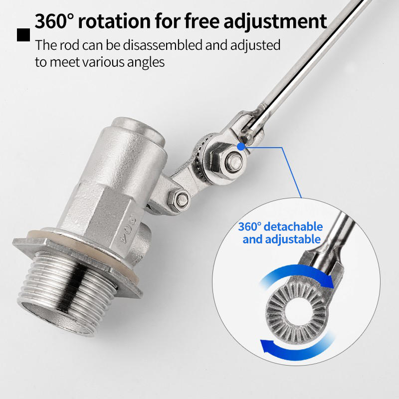 🔥COD🔥🚚Stainless steel adjustable float valve water tank water tower ...
