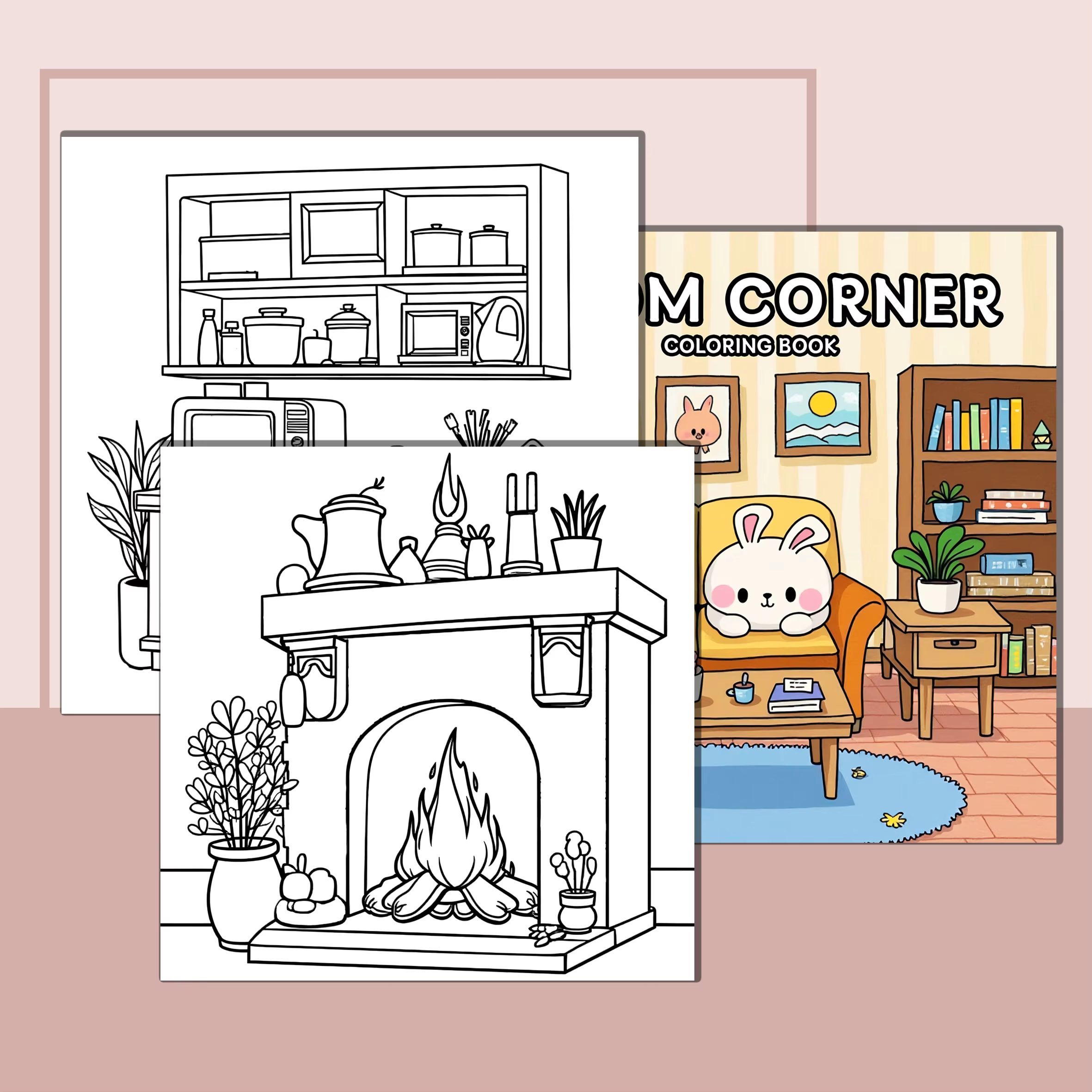 Colouring Book for Kids 46 Pages A3 Painting Book Educational Doodles ...