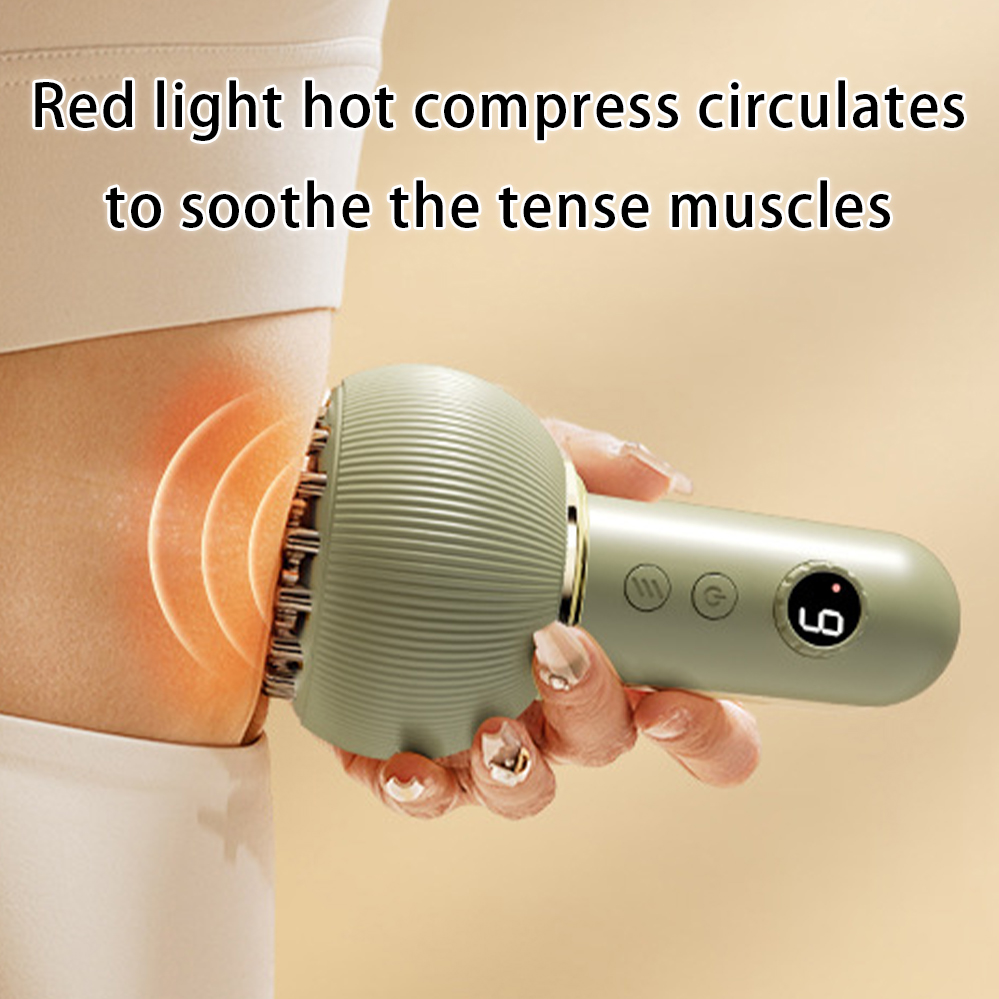 Electric Meridian Brush Heating Vibrater Massage Therapy Kneading ...