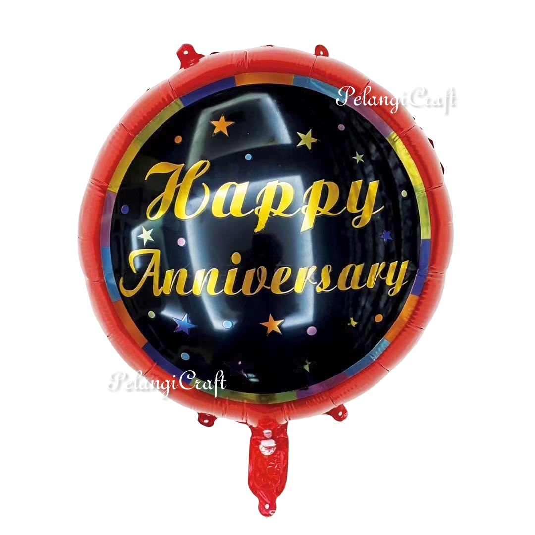 (1PC)18Inch ANNIVERSARY FOIL BALLOON Congratulation Congrats Graduation ...