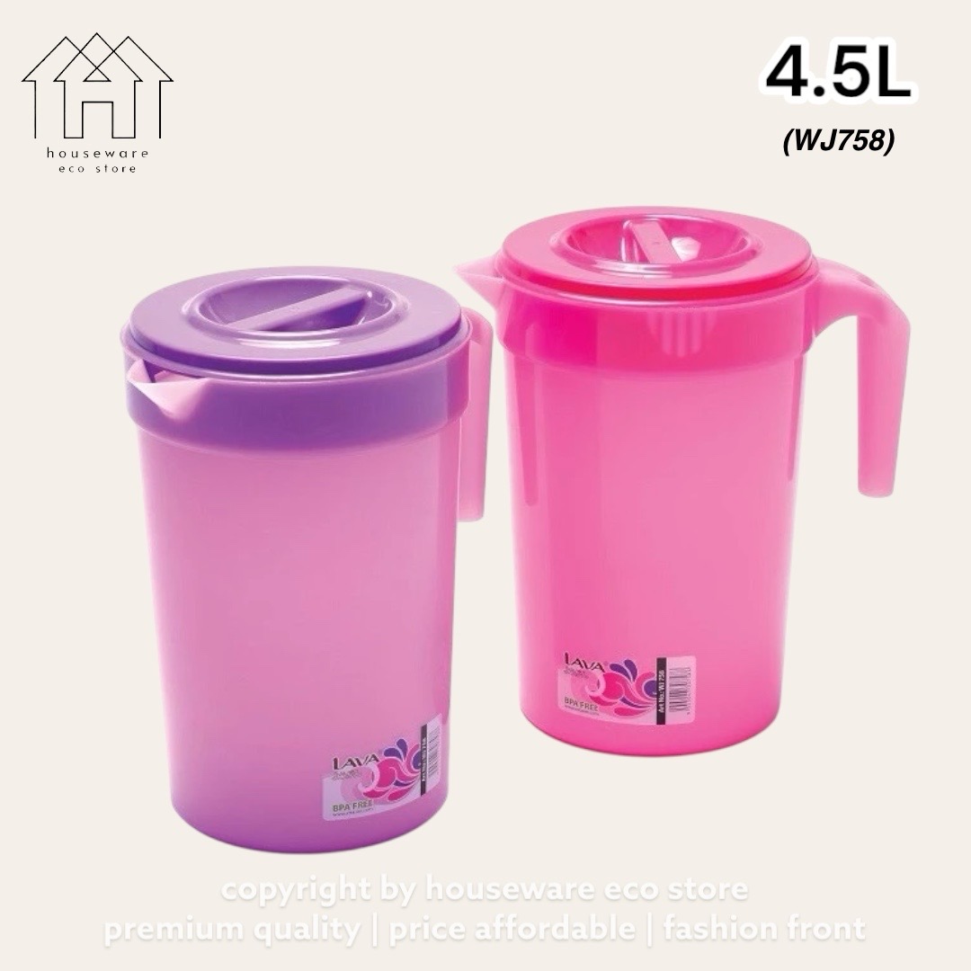 LAVA PLASTIC WATER JUG WITH LID | WATER PITCHER | KIDS WATER JUG ...