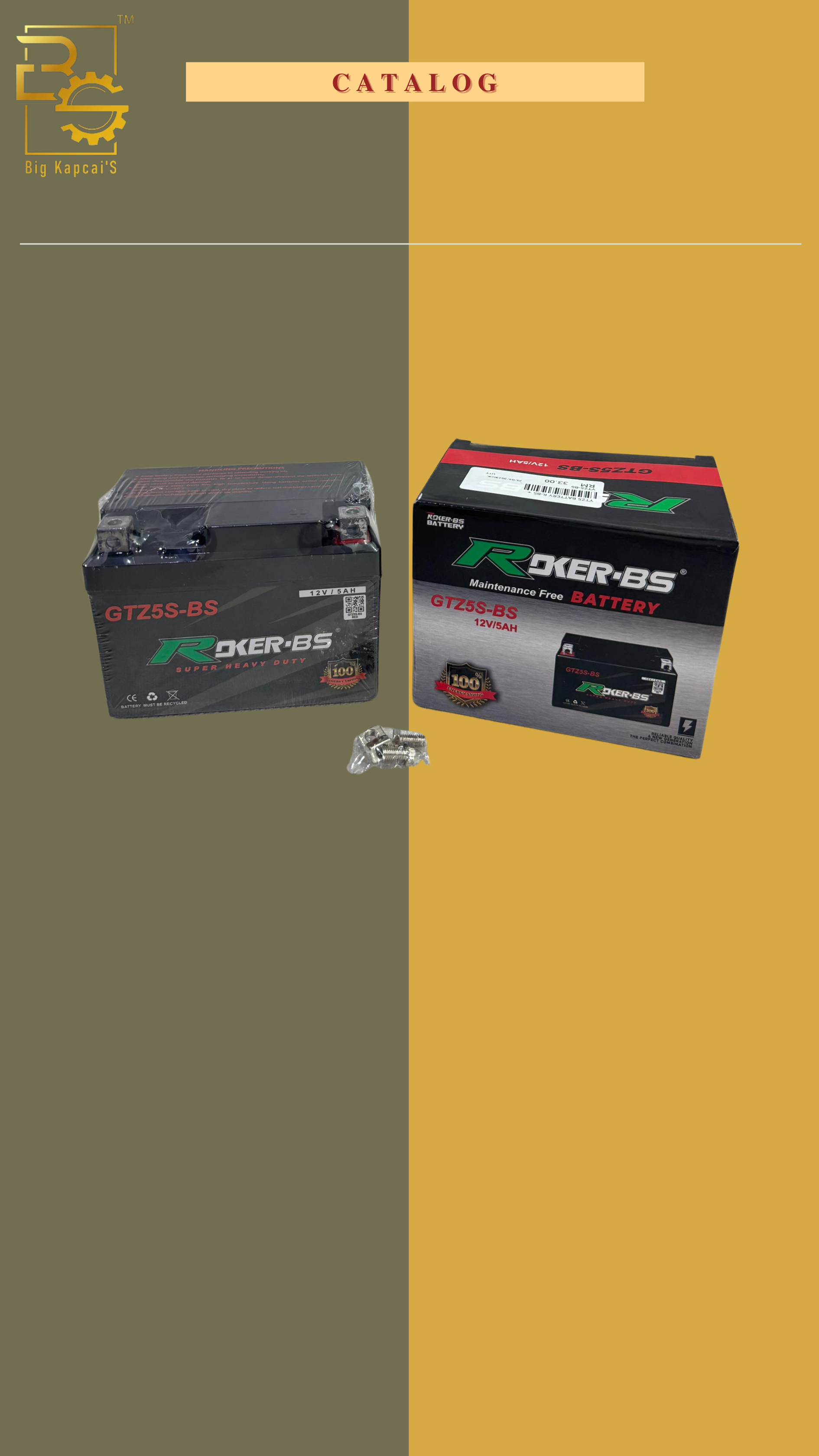 YAMAHA Battery (YTZ5S) For Lc135/ Y15zr/ Y16/ Fz150 / Ego-S /Avantiz R ...