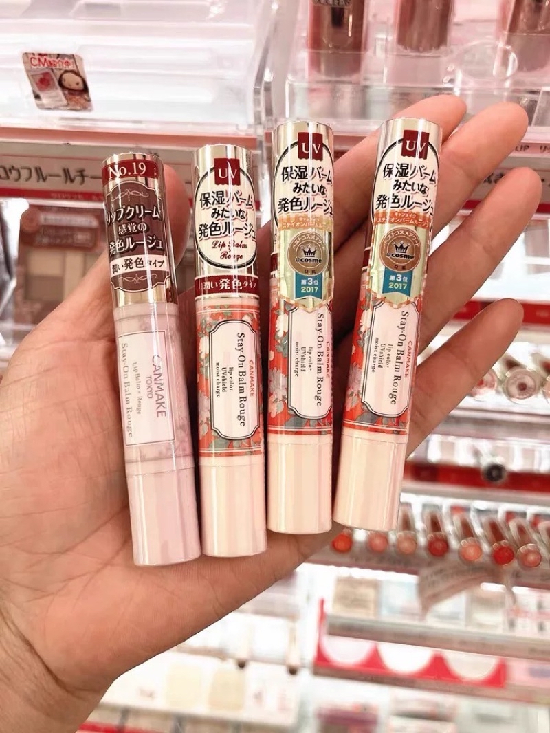Canmake Stay-On Balm Rouge Lipstick Lip Balm SPF 11/PA+ ...