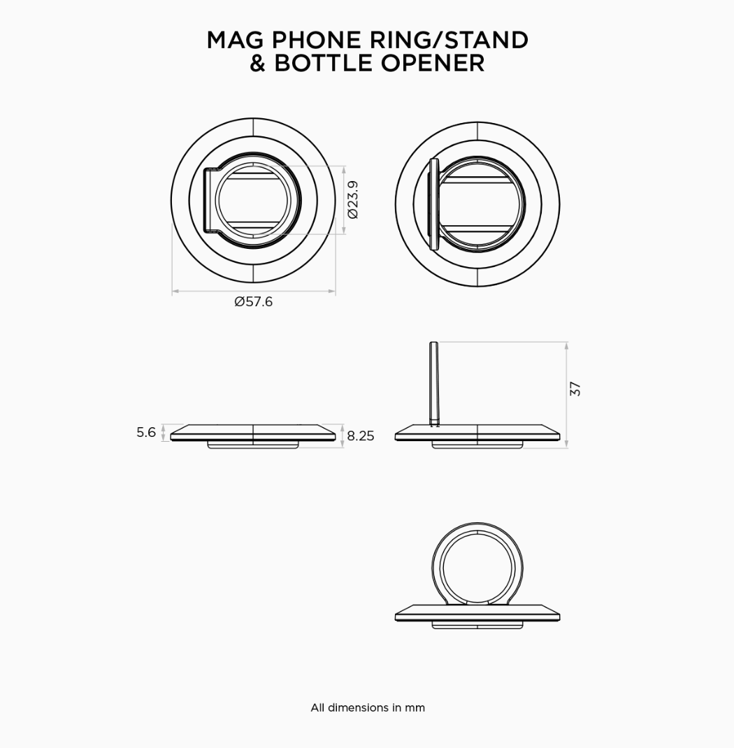 ORIGINAL QUAD LOCK MAG Phone Ring / Stand and Bottle Opener | Shopee ...