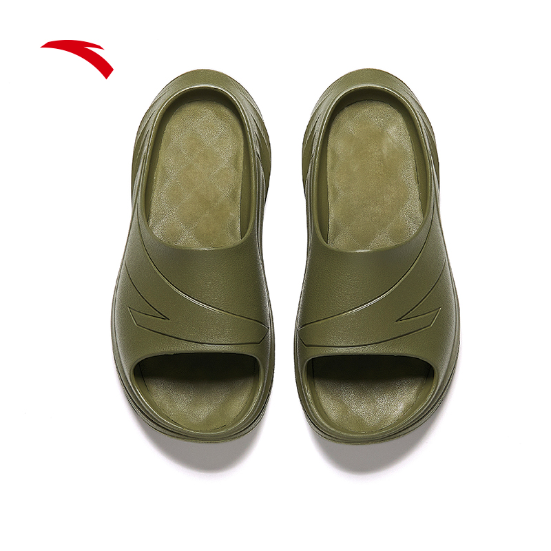 ANTA Men Basic Slippers 1125C8528-5 -Forest Green/Burnt Tea Green ...