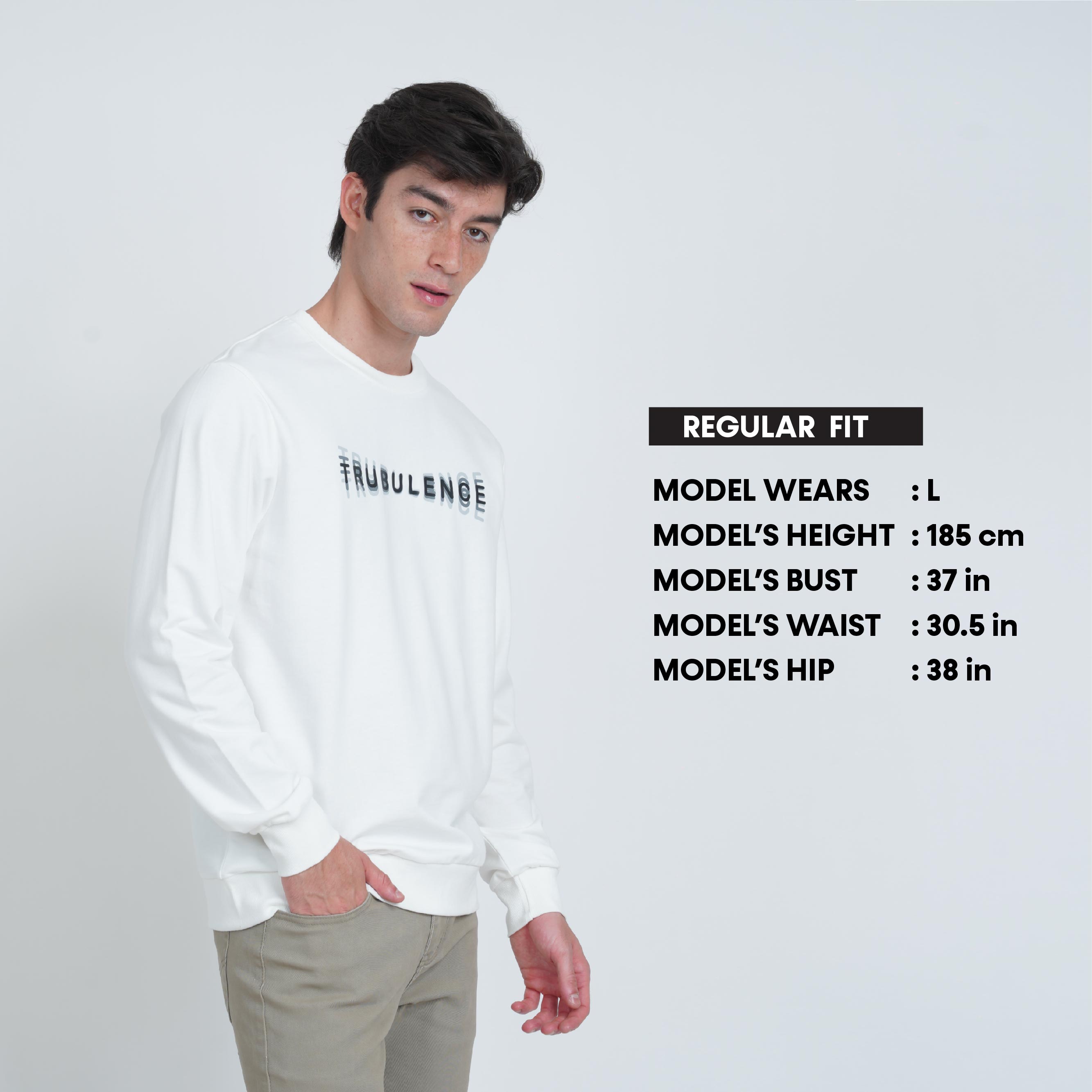 RAV Design Sweater Long Sleeve with Print OFF-WHITE R830502-3808-1 ...