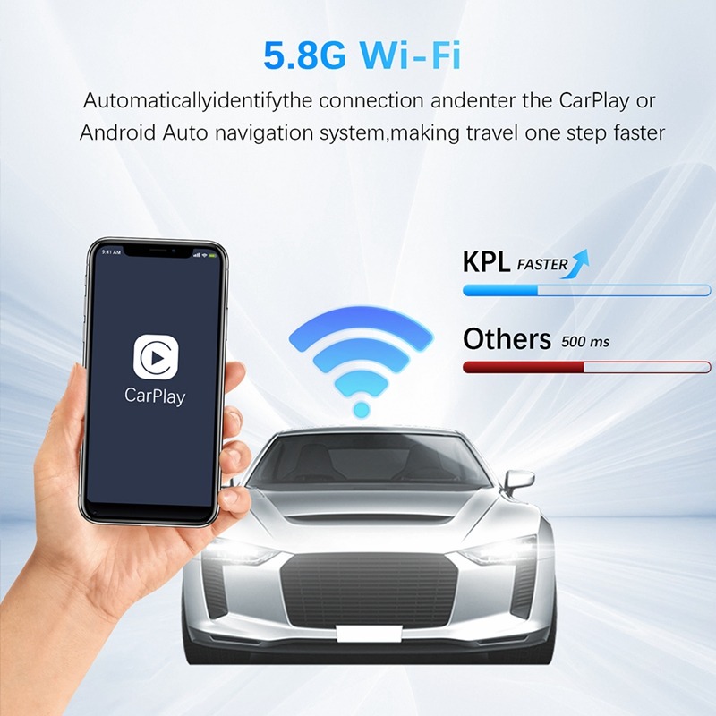 2 in 1 Wireless Apple CarPlay Android Auto Adapter Dongle Wired to ...