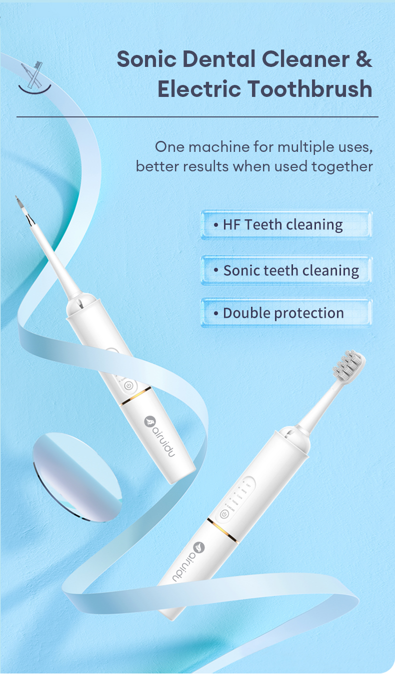 Airuidu M09 Sonic Toothbrush 2 in 1 Calculus Tartar Remover IPX6 ...