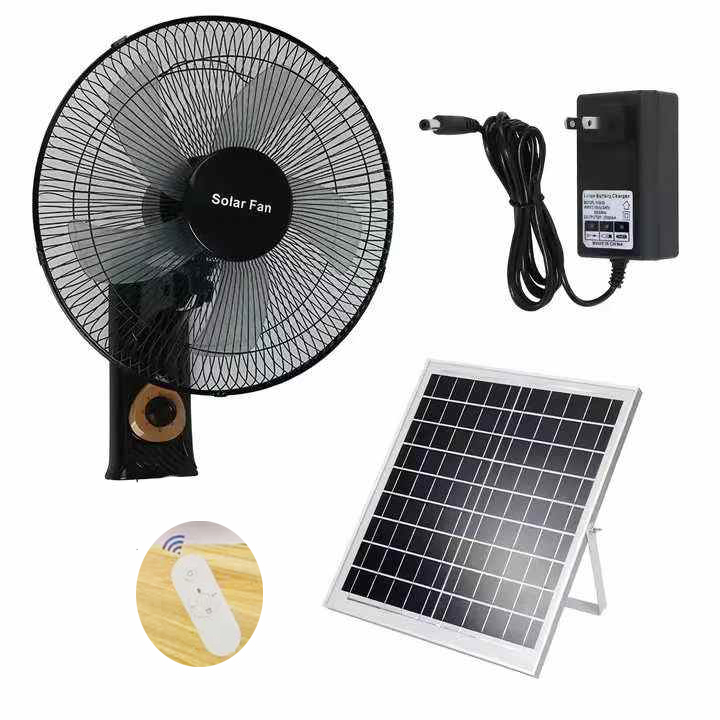 Solar wall Fan Industrial Fan 16 Solar fan 12 speed strong wind 5 blade ...