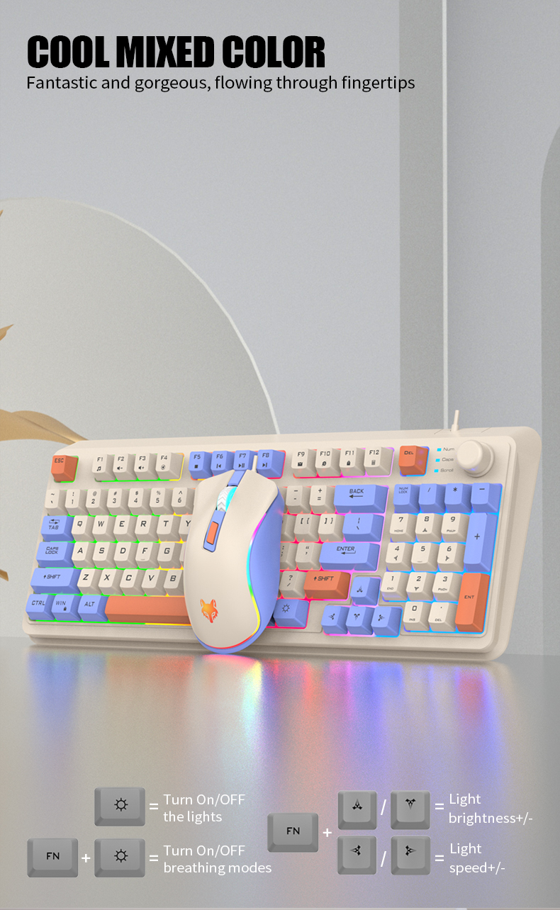 XUNFOX K820 mechanical keyboard /Bluetooth+2.4G+Wired/94Keys/104Keys ...